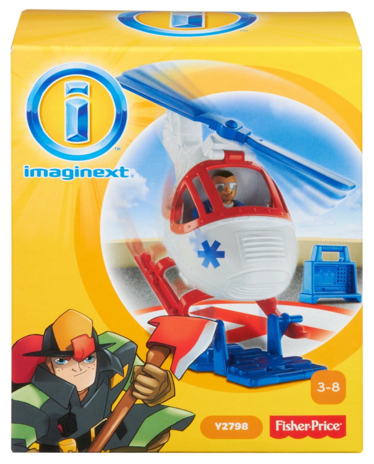 Fisher Price Toy - Imaginext City Helicopter and Medic Figure Playset ...