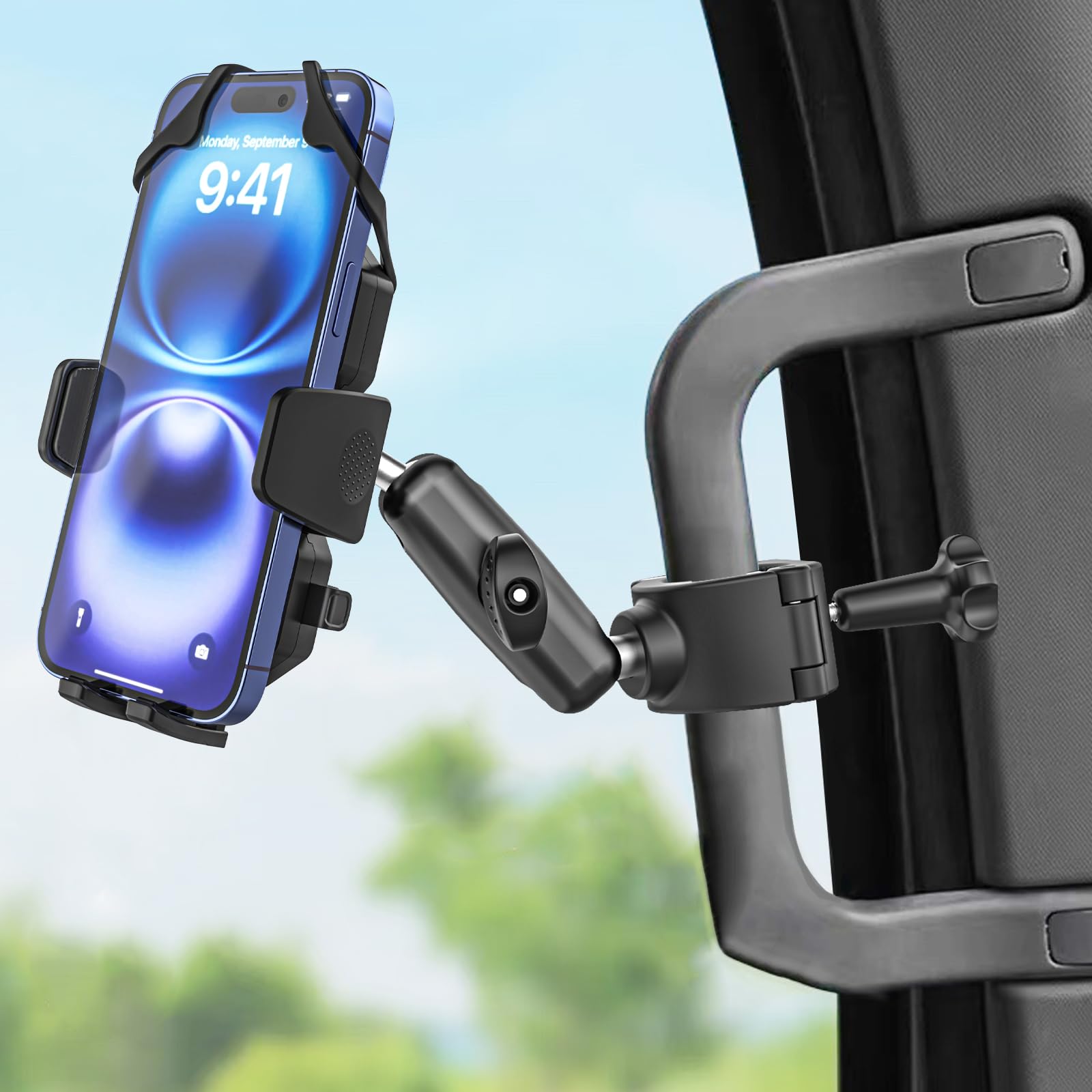 Kolasels A Pillar Grab Handle Phone Mount for Car/Truck [Shockproof ...