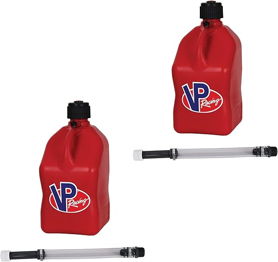 VP Racing 5 Gallon Motorsport Racing Fuel Gas Can (2 Pack) & 14" Hose ...