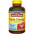 Amazon.com: Nature Made Triple Omega 3 6 9, Fish Oil as Ethyl Esters and Plant-Based Oils ...