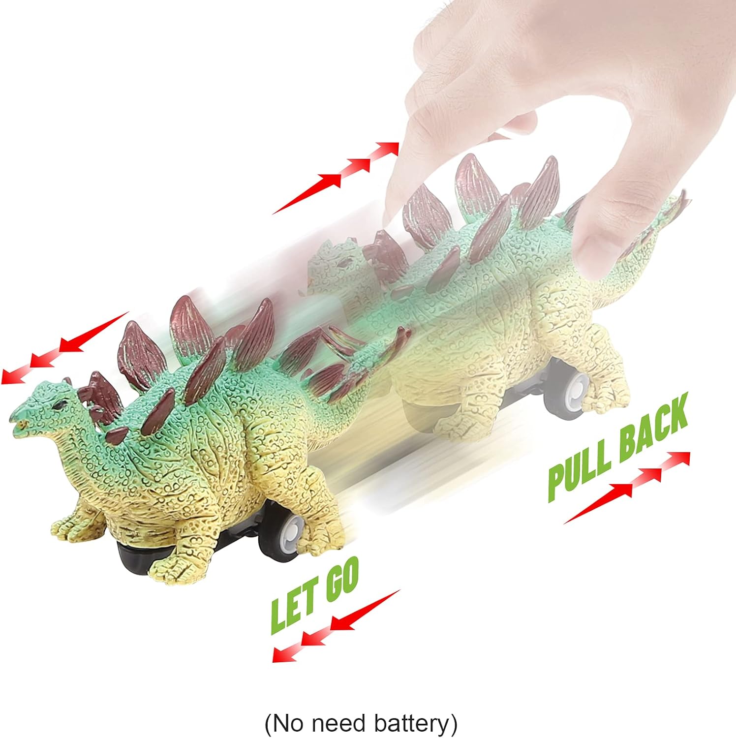 Dinosaur Pull Back Cars, 6 Pack Kids Dinosaur Toys Car for Boys ...