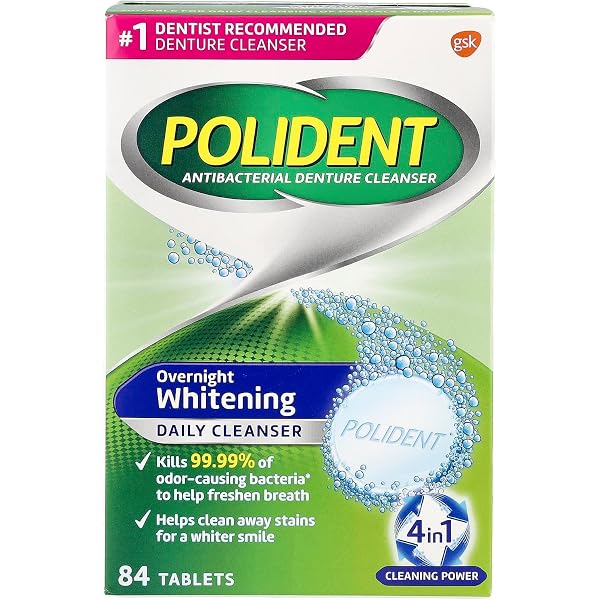 3 Minute Denture Cleaning Tablets Polident 3 Minute Denture Cleanser ...