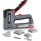 WORKPRO 4-in-1 Staple Gun, Manual Brad Nailer with 2000 Counts Staples ...