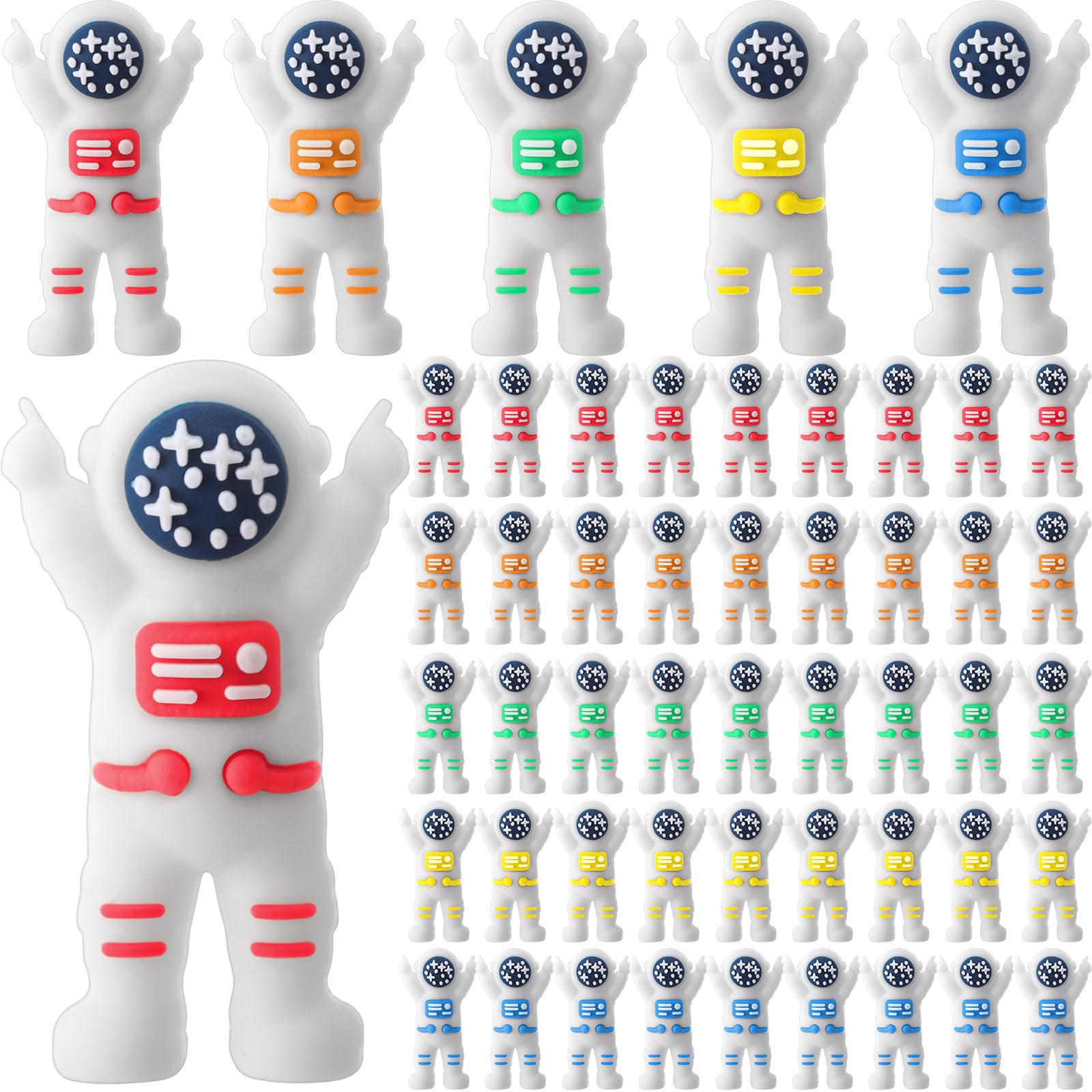 Sonwyoung 50 Pcs Mini Astronaut Figurines, Miniature Astronaut Toys ...