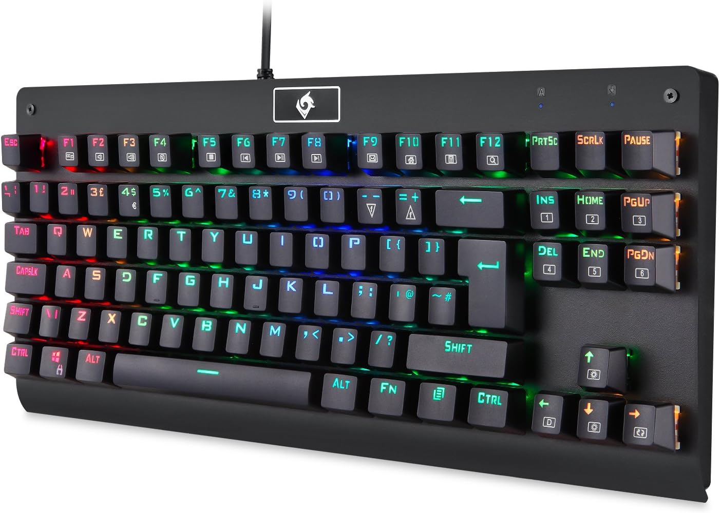 Eagletec KG040-RGB Mechanical Gaming Keyboard Wired RGB LED Backlit ...