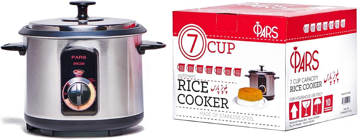 Amazon.com: Pars Automatic Persian Rice Cooker - Tahdig Rice Maker ...