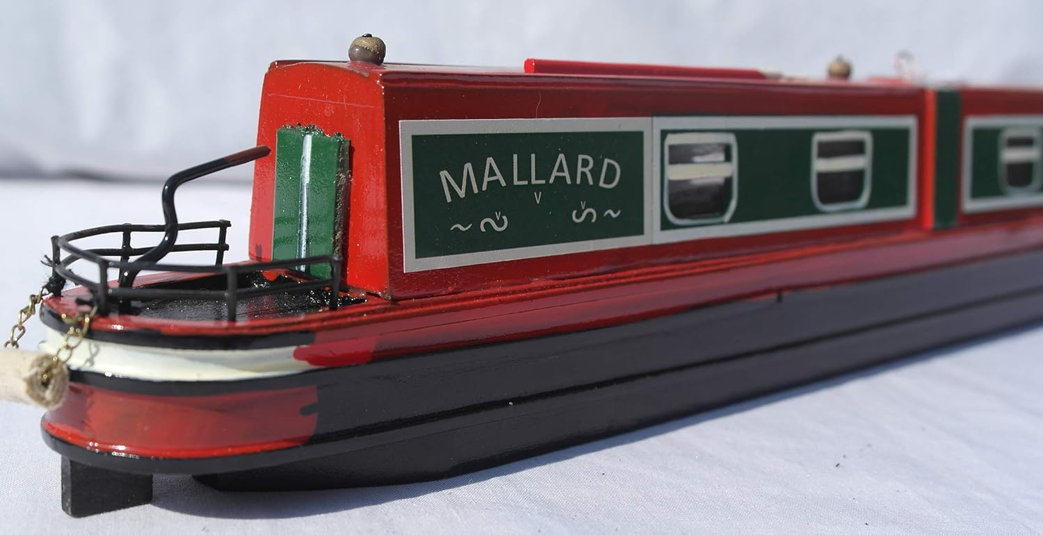 Wooden Mallard Model Canal narrowboat Barge – BigaMart