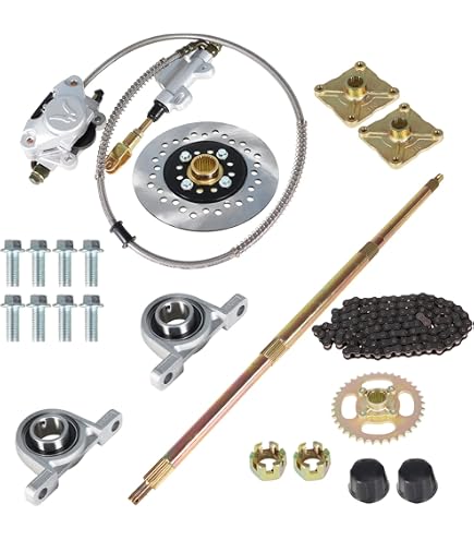 Go Kart Rear Axle Kit 32-Inch Rear Axle Track Kit For Go-Kart, ATV, UTV ...