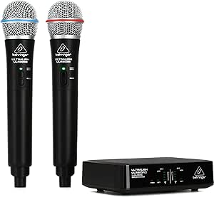 Amazon.com: Behringer ULM302MIC Wireless Dual Handheld Microphone ...