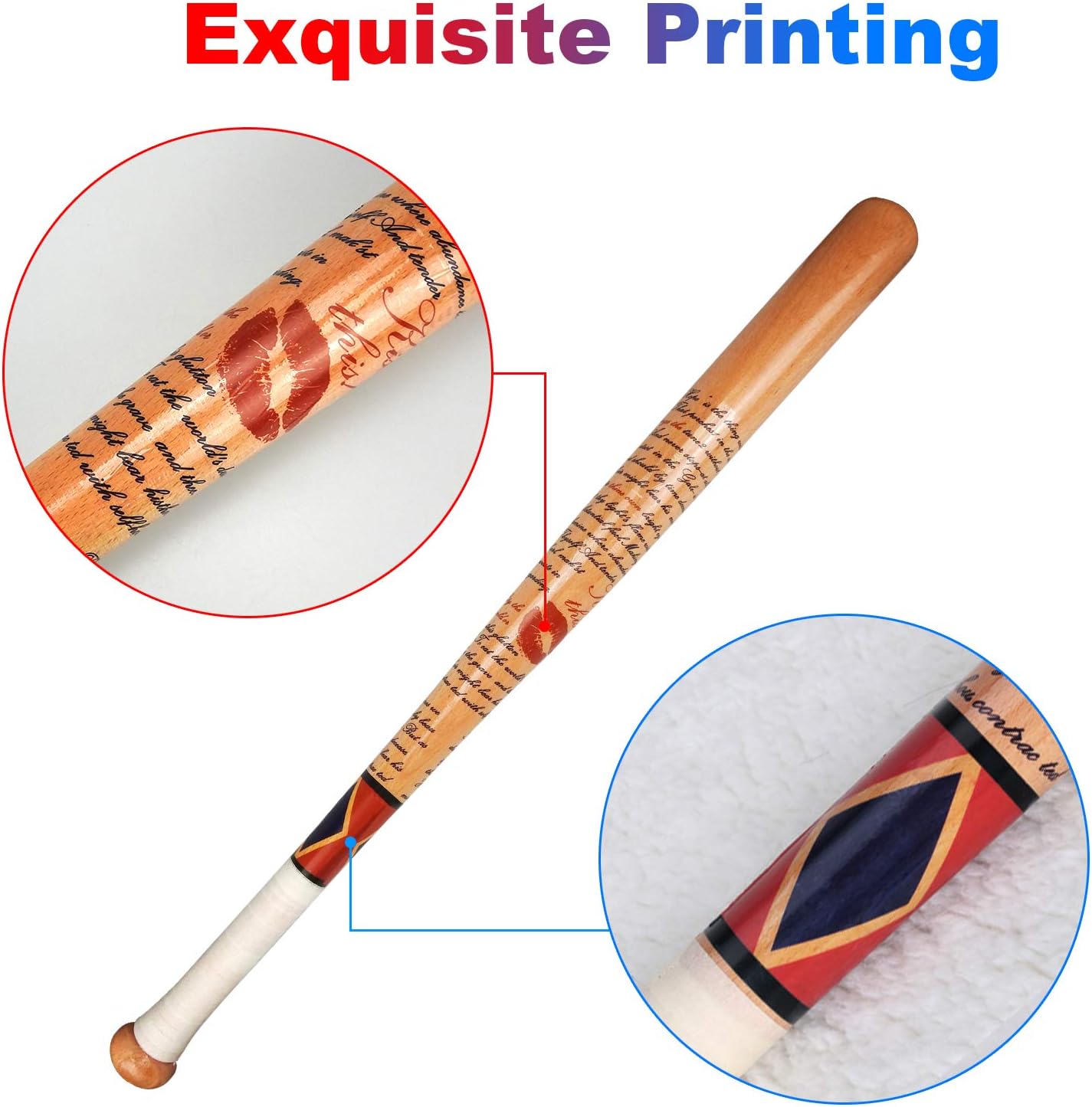 Eilsorrn 28 inch Baseball Bat, Solid Wood Baseball Bat for Women Girls ...
