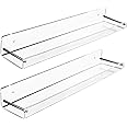 Amazon.com: AMT 2 Pack Acrylic Floating Shelves, 15" L x 3.25" W, Clear ...