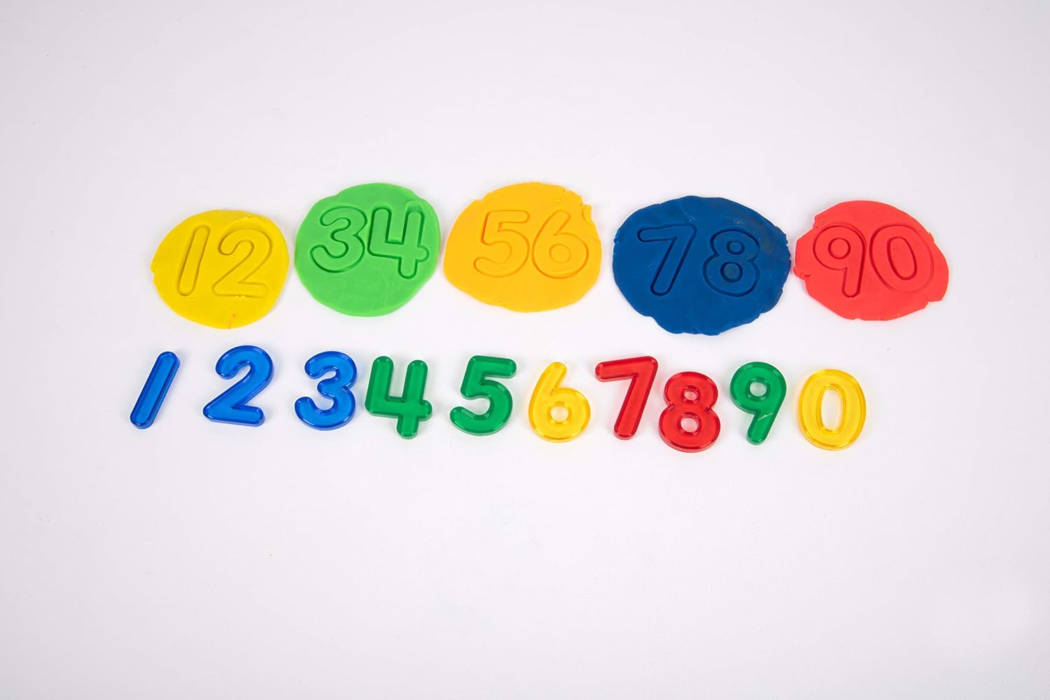 edx education 75116 Translucent Plastic Numbers, Pack of 10 ...