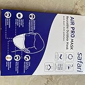 Safari Unisex Face Mask (Pack of 3) (AIR PRO MASK_Black_OS): Amazon.in ...