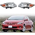 Amazon.com: LABLT Headlights Front Head Lamps Replacement for 2011 2012 2013 Corolla S L LE CE ...