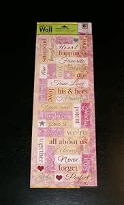 Amazon.com: Main Street Wall Creations Jumbo Stickers - Love, Heart ...