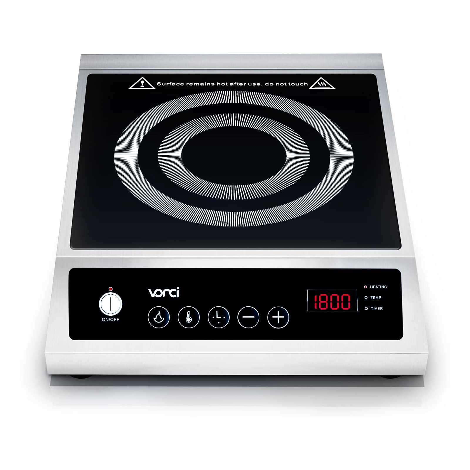 Mua Large Commercial Induction Cooktop, 1800W Portable Countertop ...