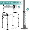 FSA/HSA Eligible Toilet Safety Rails, Adjustable Toilet Frame for ...