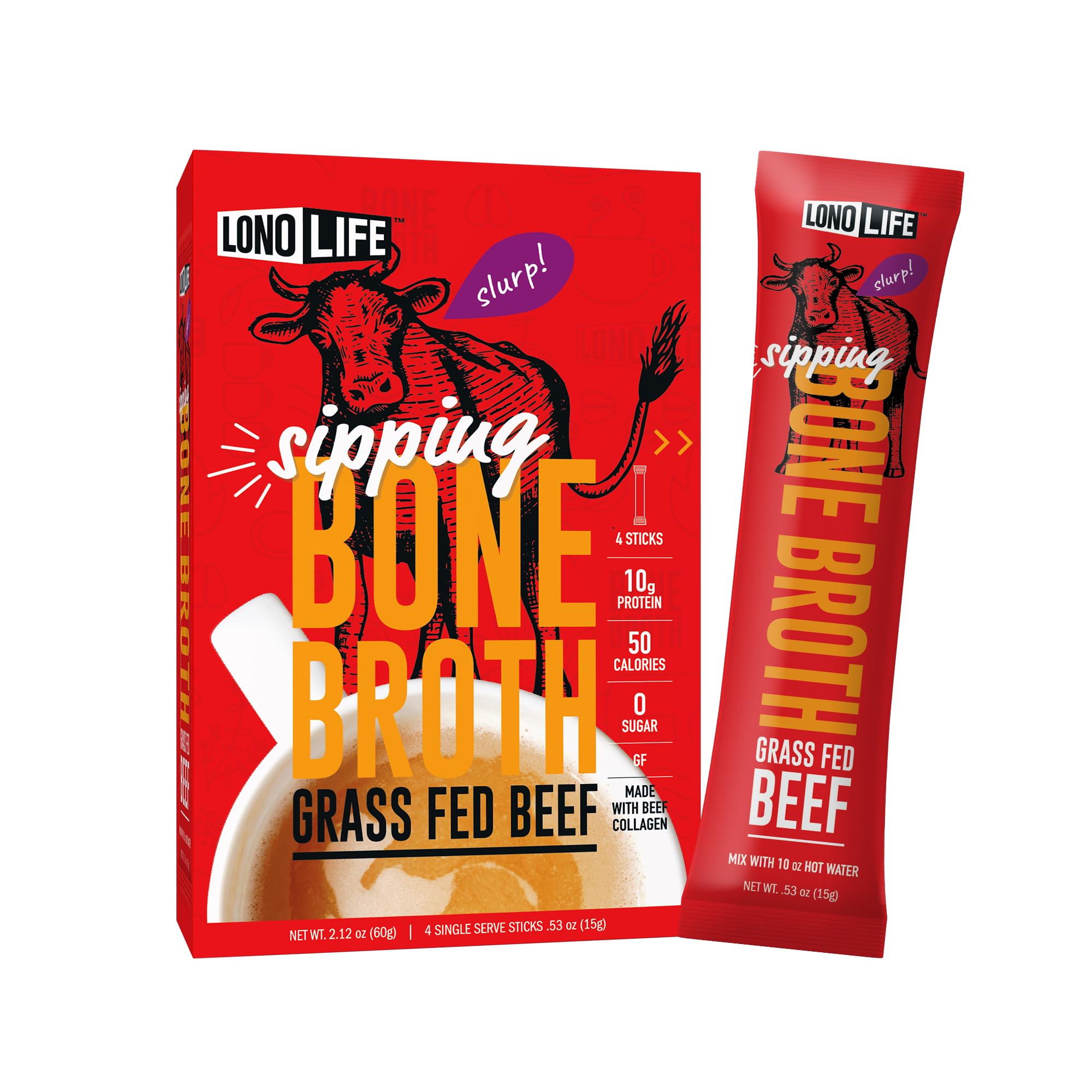 Mua LonoLife Beef Bone Broth Powder Mix | Grass-Fed, 10g Protein ...