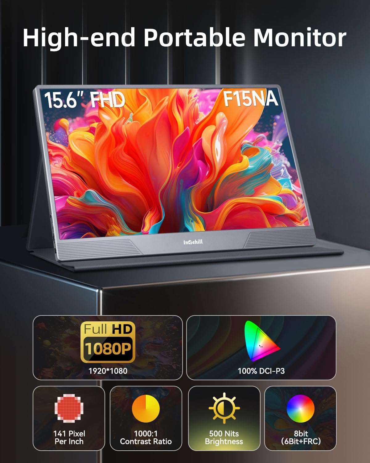 Intehill 4K+ Portable Monitor And DCI-P3 100% IPS Portable Monitor on ...