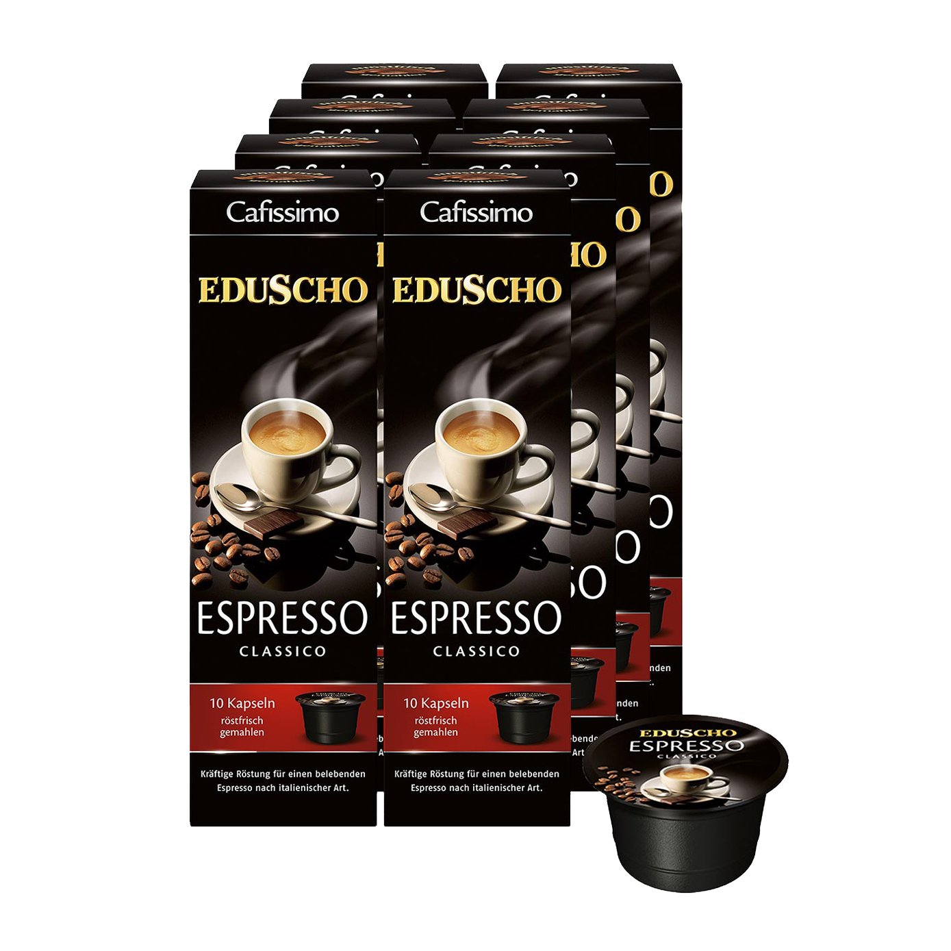 Tchibo Eduscho Cafissimo Espresso Classico Kapseln, 80 Stück: Amazon.de ...