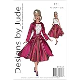 Amazon.com: Designs by Jude Reminisce Doll Clothes Sewing Pattern for ...