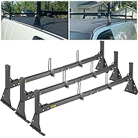 Amazon.com: VEVOR Van Ladder Rack 750 LBS Capacity, 3 Bars Adjustable ...