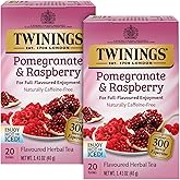 Amazon.com : Twinings Pomegranate & Raspberry Tea - Naturally Caffeine ...