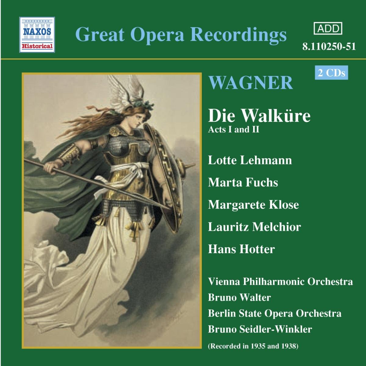 Wagner : La Walkyrie, actes I et II: Richard Wagner, Bruno Walter ...