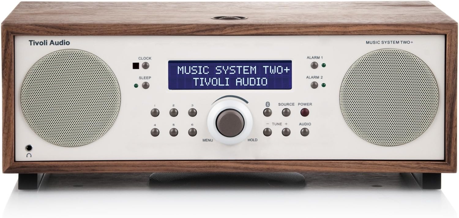 Tivoli Audio Music System Two+ DAB/FM/Bluetooth Hi-Fi System - Walnut ...