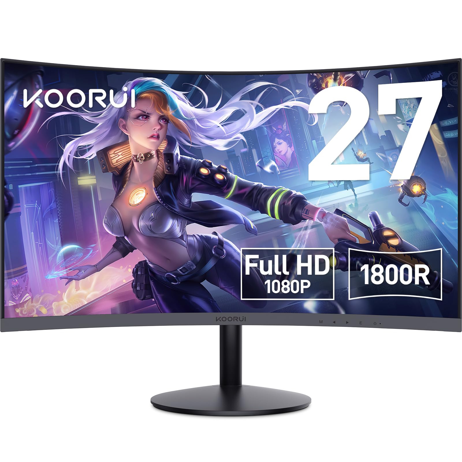 Mua KOORUI 27N5C 27-Inch Curved Monitor, 75Hz, 5ms, VA Panel Curved ...