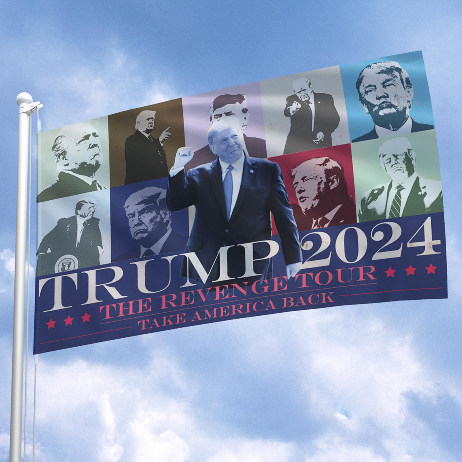 Trump 2024 Flag 3x5 Outdoor Flags MAGA Flag Trump Merchandise Fade ...