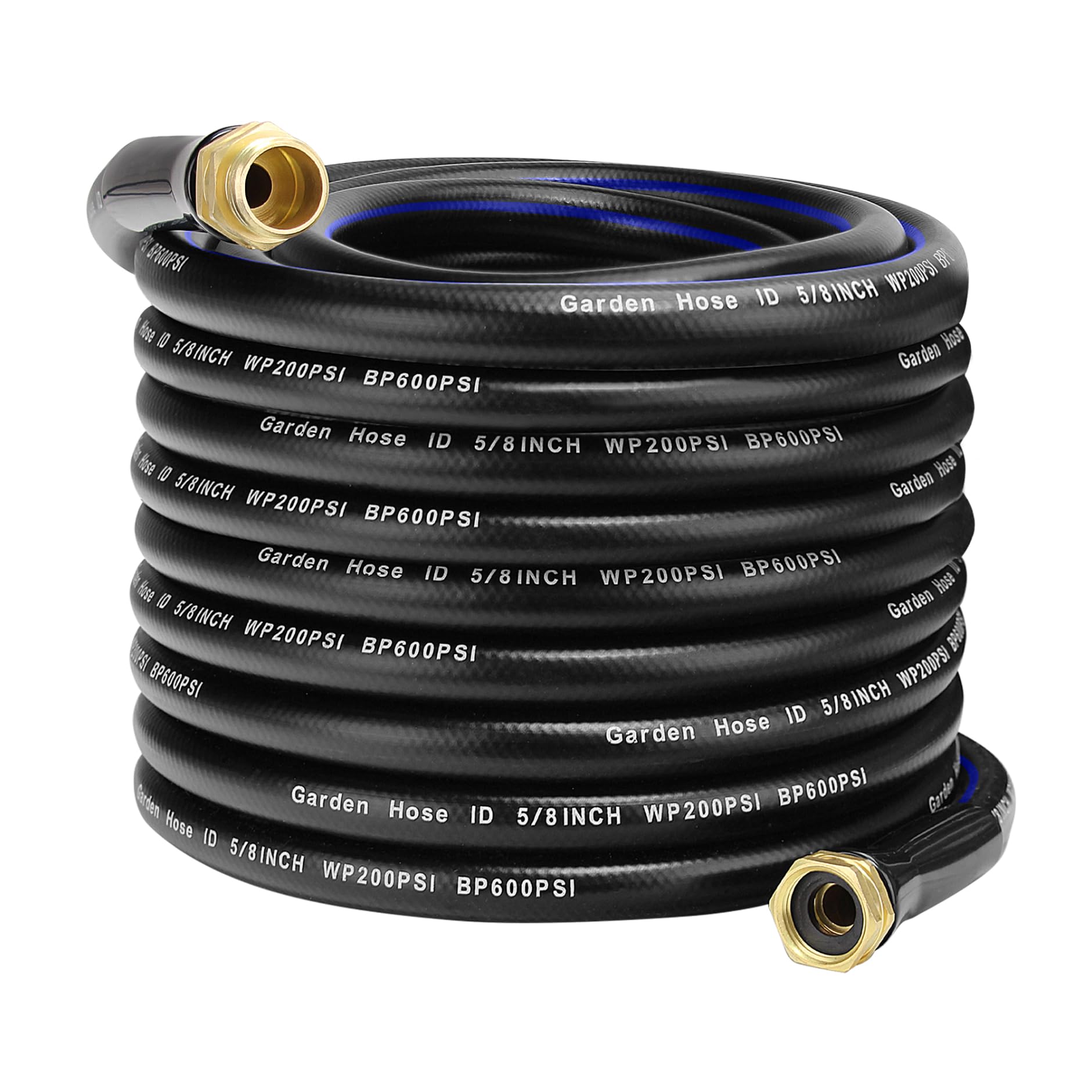 75 FT Garden Hose, Flexible No Kink Heavy Duty Garden Water Hose Flex Copper Bullet Collapsible ...
