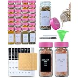 Amazon.com: Paris Hilton Glass Spice Jar Storage Set, 4-Ounce Empty ...