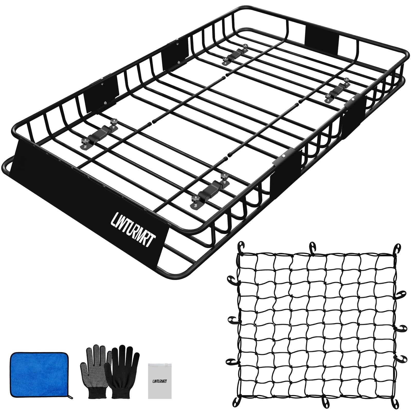 LWTURMRT 64 x 39 Inch Universal 300LB Heavy Duty Roof Rack Cargo with ...