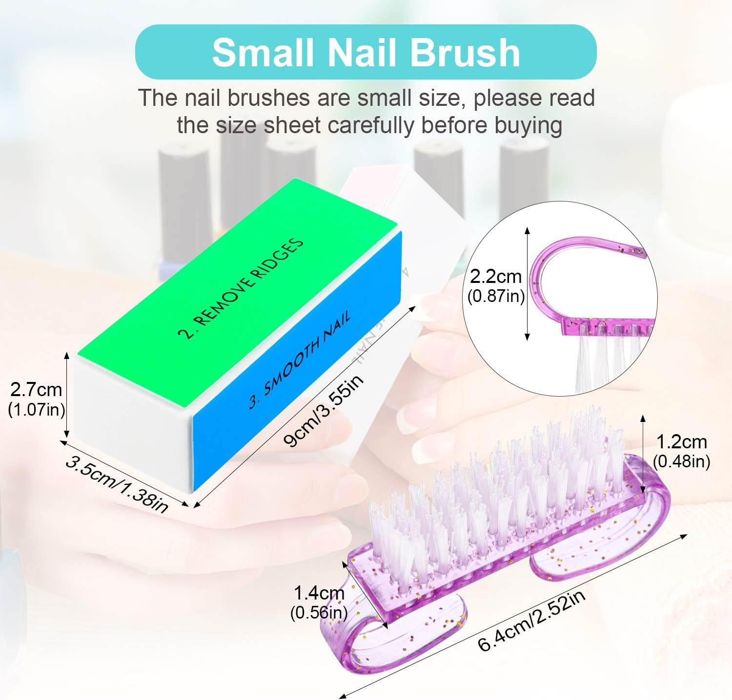 16 Pieces Manicure Kit, 12 Pieces 4-Way Nail Buffer Polish Nail Shiner ...