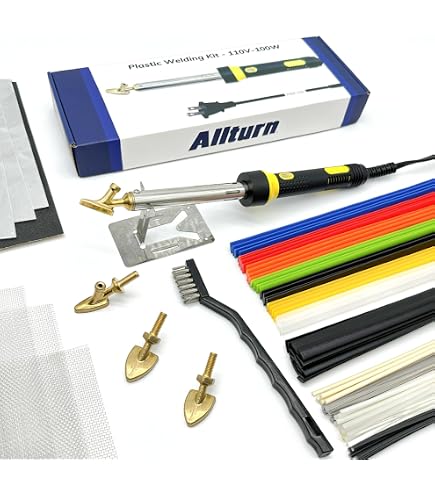 Plastic Bumper Repair Kit 100W Plastic Welder Kit - Includes 121 Rods ...