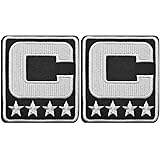 Amazon.com: 2Pcs Captain C Patch, Embroidered Iron-On Patch for Jersey ...
