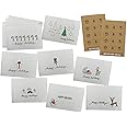 Amazon.com : Happy Holidays Greeting Card/Gift Tag Collection - 24 ...