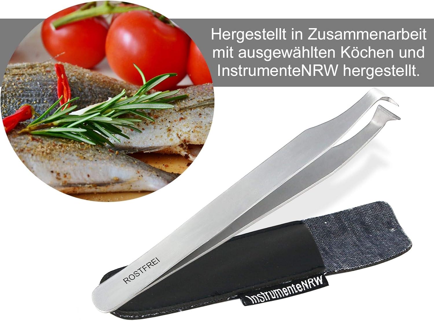 InstrumenteNrw Fish Bone Tongs Stainless Steel Bone Tweezers with Fish ...