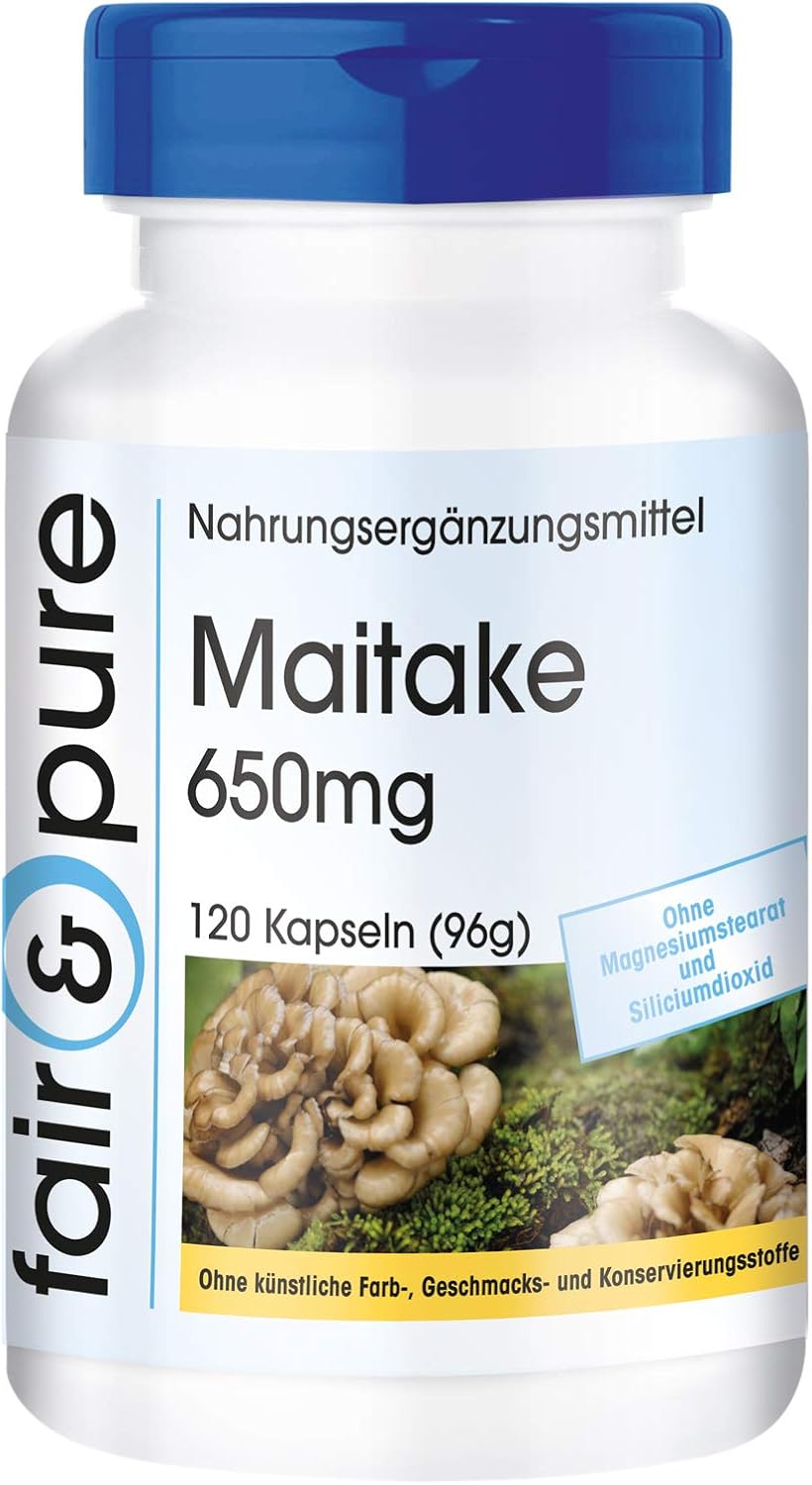 Maitake Mushroom Capsules – 650mg – Vegan – 120 Capsules – BigaMart