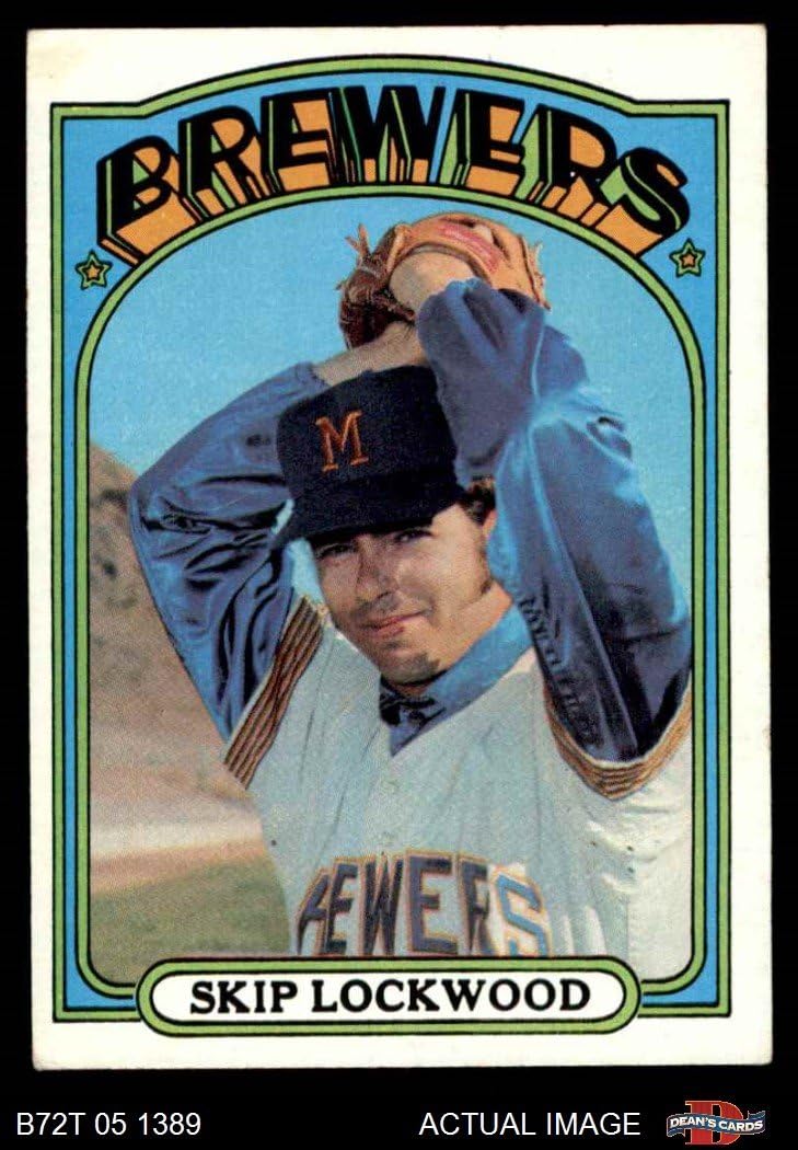 Amazon.com: 1972 Topps # 118 Skip Lockwood Milwaukee Brewers (Baseball ...