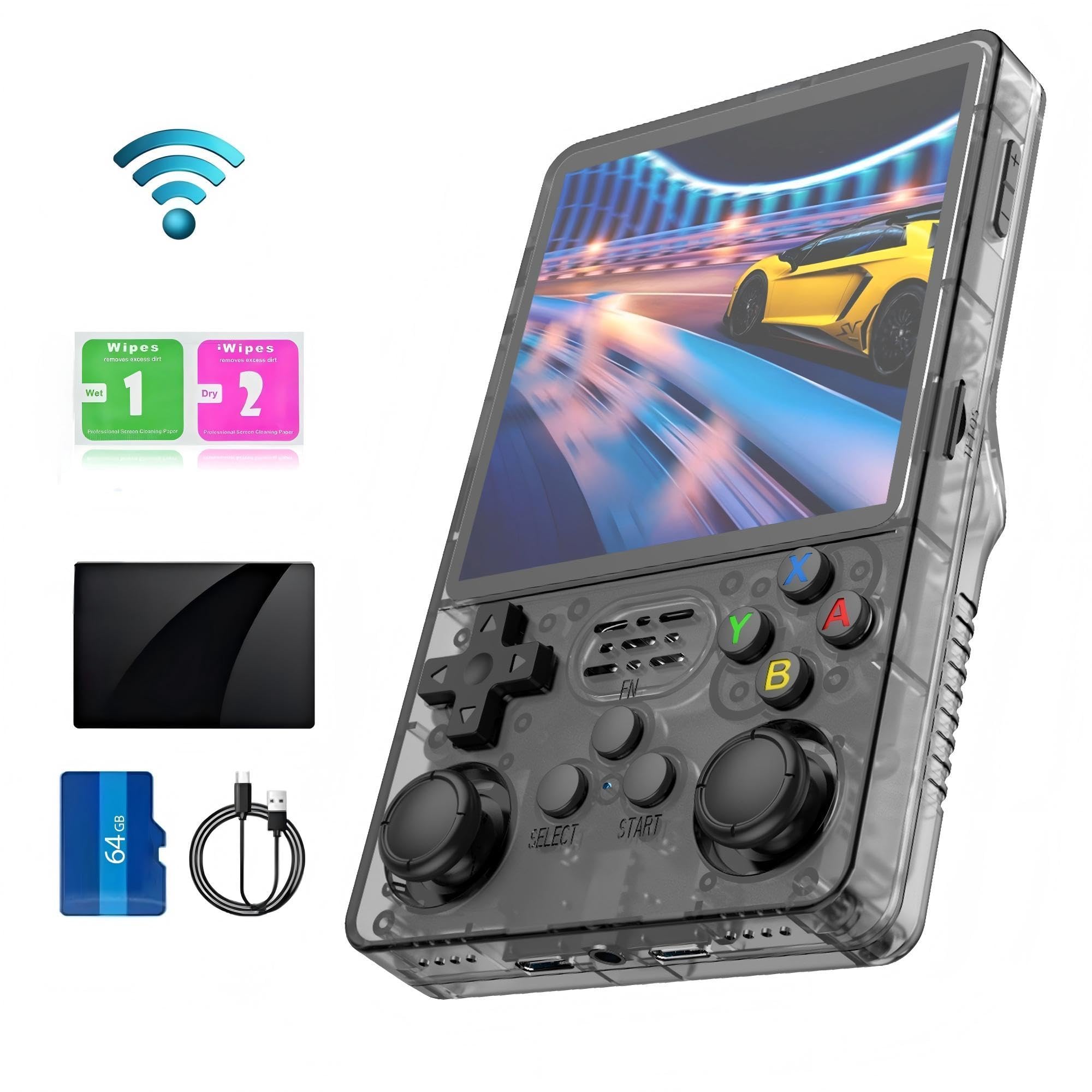Ugonetend r36s plus Handheld Retro Game Console 4.0-inch IPS Screen ...