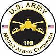 Amazon.com: Military Vet Shop U.S. Army MOS 19E M60a3 Armor Crewman ...