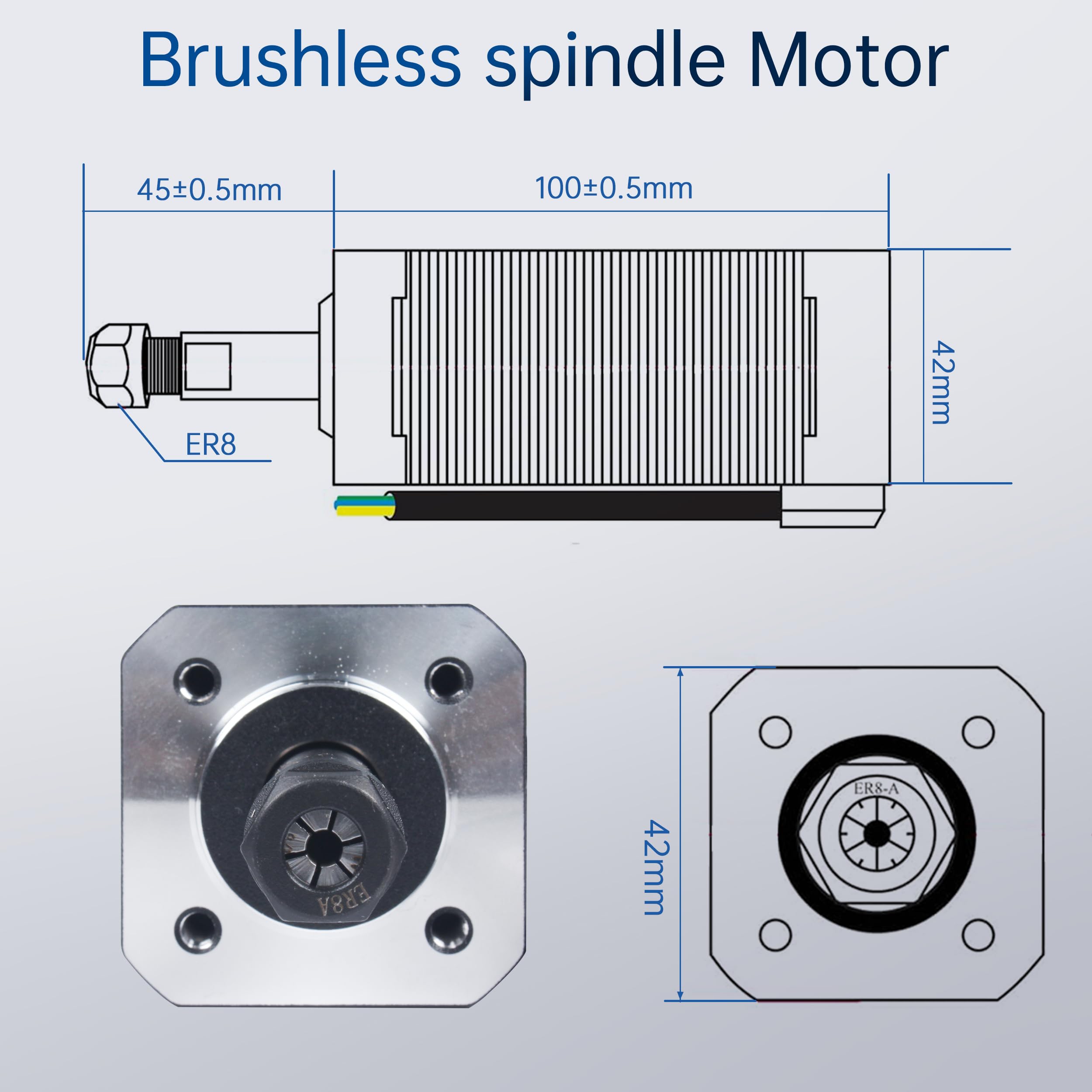 Mua RATTMMOTOR 24V DC Brushless Spindle Motor 10800RPM 104W Air Cooled ...