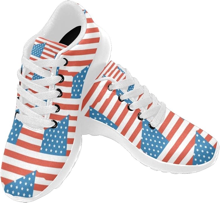 Amazon.com | United States of America Flag Women's Fashion Sneakers ...