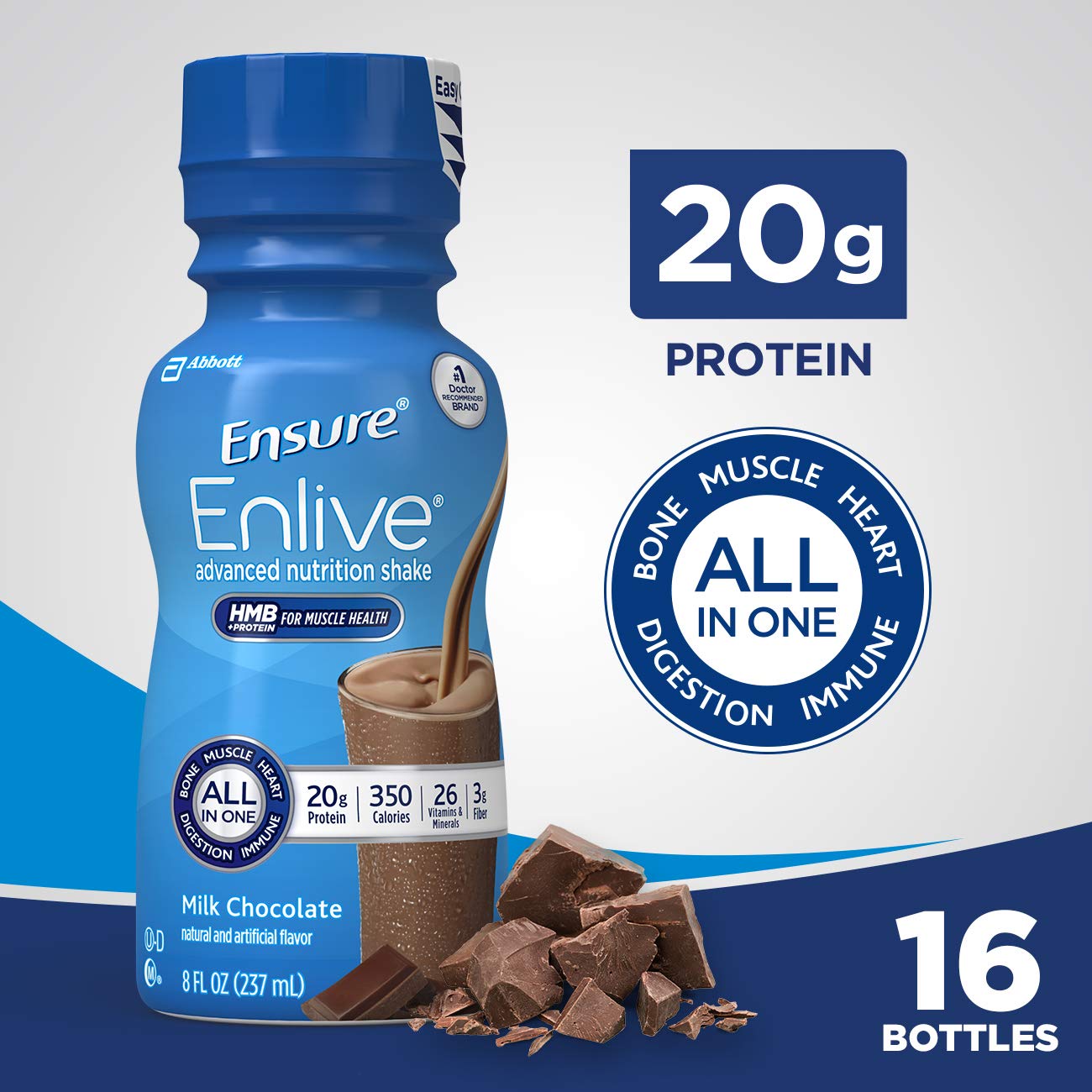 Amazon.com: Ensure Compact Nutrition Shake, 9g of protein, Milk ...