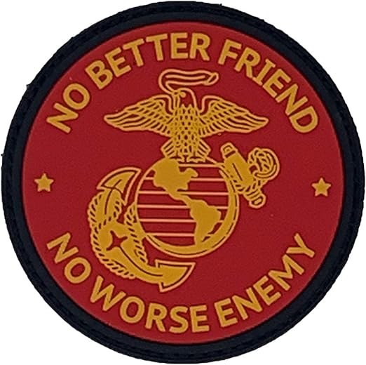 Amazon.com: PatchOps No Better Friend No Worse Enemy EGA USMC PVC ...