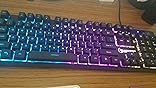 Amazon.com: NPET K10 Gaming Keyboard, LED Backlit, Spill-Resistant ...