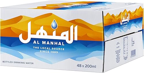 Al Manhal Bottled Still Drinking Water - 48 X 200 Ml, Clear price in ...