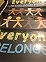 Amazon.com: Everyone is Welcome Here Everyone Belongs Classroom Sign ...